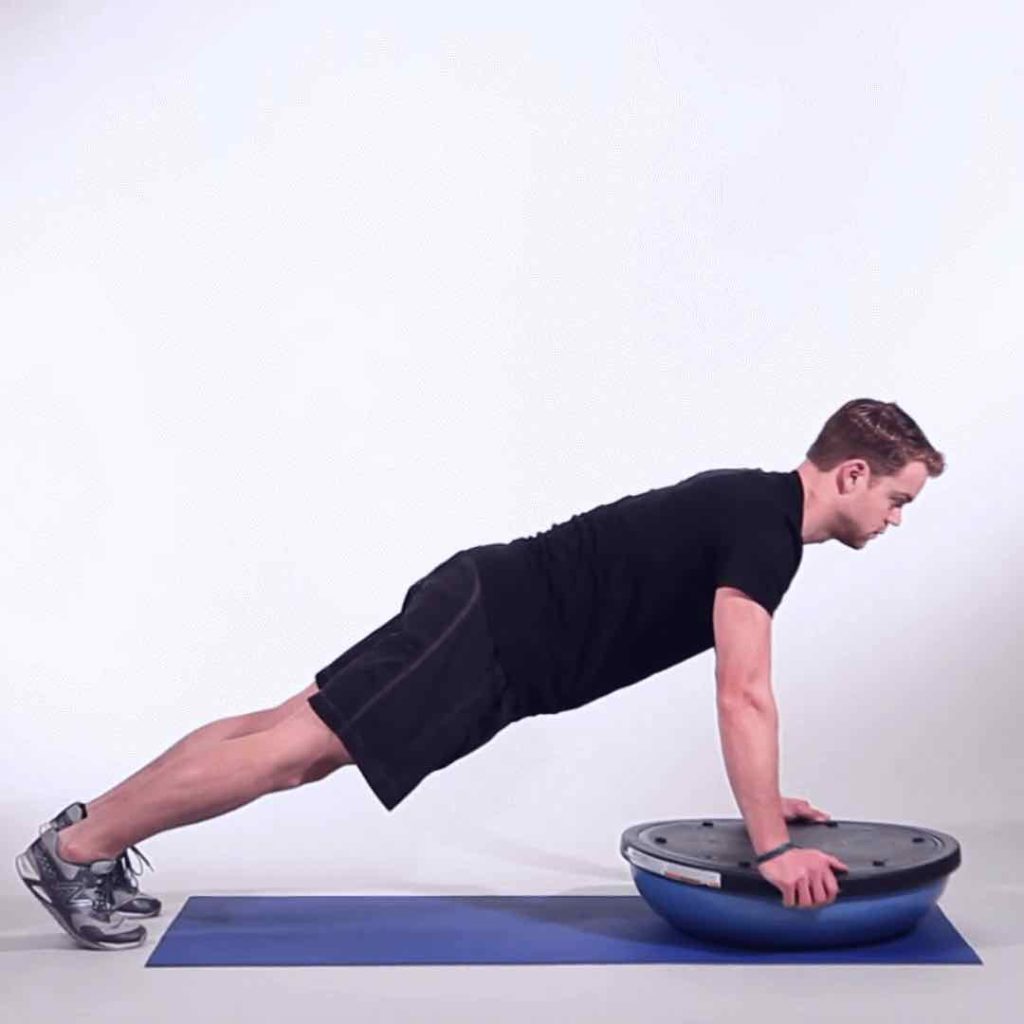 Plank On Bosu - Enhance Therapy